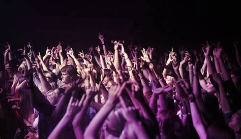 Metal Concert Crowd Hands Jersey Beat And Metal Sucks