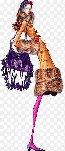 卡通时尚女孩png图片素材下载 图片编号qvmopmov 免抠素材网