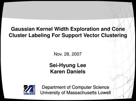 Ppt Gaussian Kernel Width Exploration And Cone Cluster Labeling For