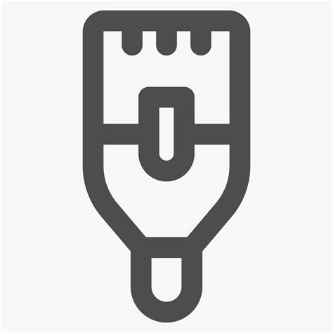 Ethernet Cable Simple Computer Hardware Icons 56952153 Vector Art At Vecteezy