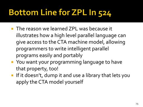 Zpl Nesl High Level Languages Ppt Download