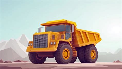 Big Yellow Mining Truck In Open Pit Mines Stock Image Image Of Heavyduty Vehicle 356047847