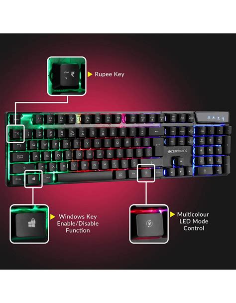Zebronics Zeb War Gaming Keyboard And Mouse Combo