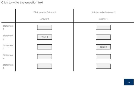 how can i set side by side question type variation sbsmatrix values