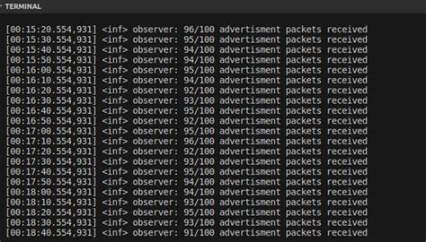 how to scan for all packets that s been advertised by peripherals
