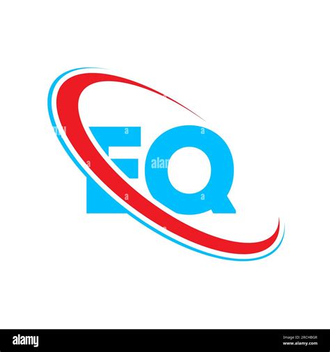 Eq E Q Letter Logo Design Initial Letter Eq Linked Circle Upercase