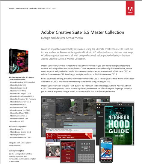 Adobe Creative Suite 55 Master Collection Cs55 Mac Esd English Videotuts Уроки After