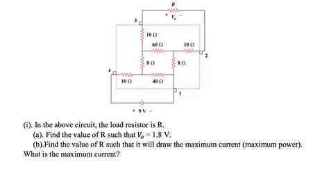 Solved In The Above Circuit The Load Resistor Is R A Chegg