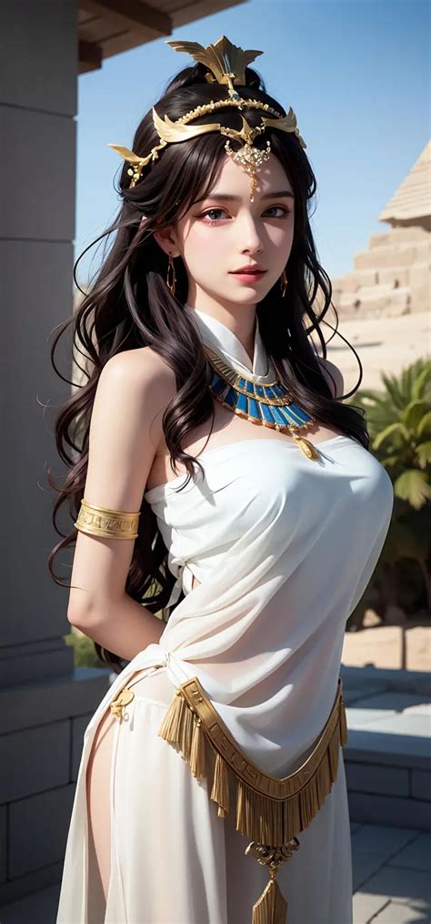 Ai绘画 埃及艳后《二画渣画画的动态图片人物图片素材 花瓣网