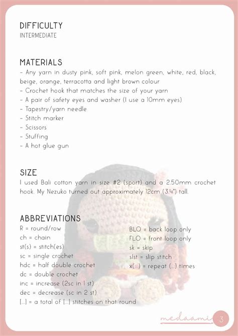 Nezuko Inspired Pattern