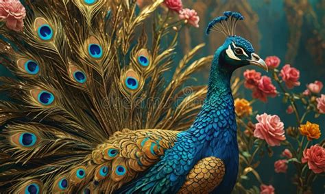 Peacock With Feathers Stock Illustration Illustration Of Decorated 330531669
