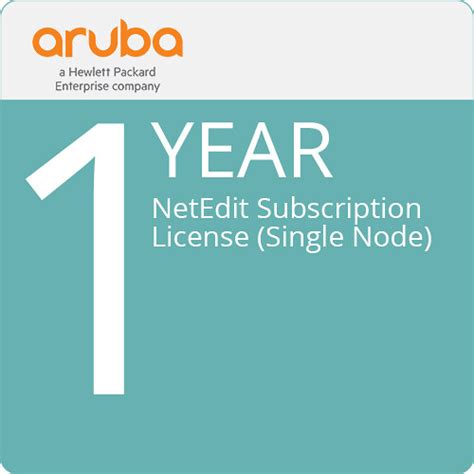 Aruba Netedit Subscription License 1 Year Single Node