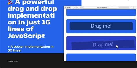 🚀 A Powerful Drag And Drop Implementation In Just 16 Lines Of