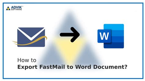how to export fastmail to word document files
