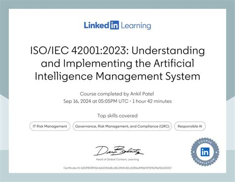Ankil Patel On Linkedin Certificate Of Completion