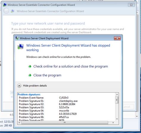 Error Installing Windows Server Essentials Connector Windows Spiceworks Community