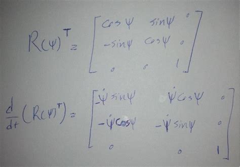 Time Derivative Of A Rotation Matrix Rcontroltheory