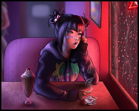 Neon Diner By Krigsgaldr On Deviantart