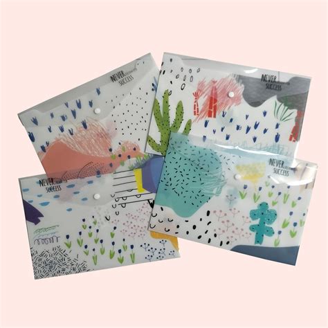 ซื้อ299 ลด45โค้ดucoint11 ลดค่า แฟ้มเอกสาร แฟ้มกระดุม A4 พิมพ์ลายแฟนซี การ์ตูน น่ารัก นำเข้า