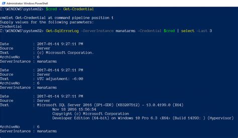 Connecting Powershell To Sql Server Using A Different Account
