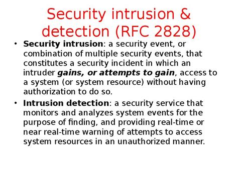Intrusion Detection Chapter 8 Computer Security Principles And Practice