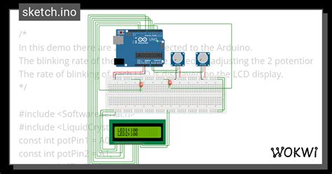 Led Blinking Rates Wokwi Esp32 Stm32 Arduino Simulator