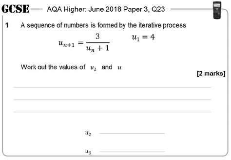 Iteration Higher Gcse Questions Aqa These Questions Are