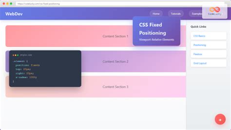 Css Fixed Positioning Complete Guide To Viewport Relative Elements