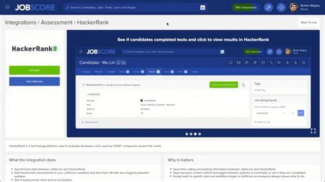 Hackerrank Assessment Integration Jobscore