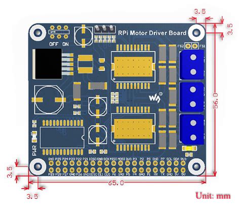 RPi Motor Driver Board Waveshare Raspberry Pi Expansion Board DC Motor Stepper Motor Driver