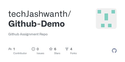 Github Techjashwanthgithub Demo Github Assignment Repo