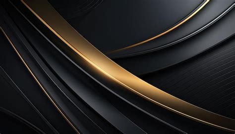 Luxury Gold And Black Background Premium Ai Generated Image