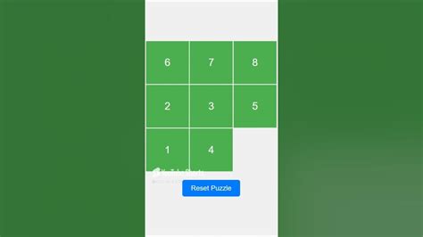 Slide Puzzle Game Using Html Css Bootstrap And Javascript Shorts