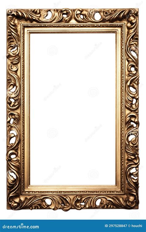 Simple Slim Ornate Edwardian Antique Frame With Intricate Bevel And