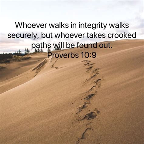 Proverbs 109 Whoever Walks In Integrity Walks Securely But Whoever
