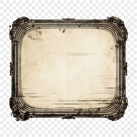 그런 지 직사각형 프레임어두운검은색브러시 Png 일러스트 무료 다운로드 Lovepik