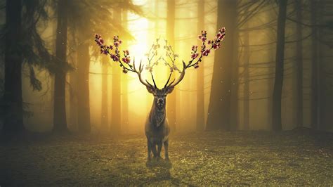 Deer Forest Hd Wallpapers Wallpaper Cave