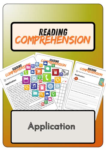 reading comprehension application solutions teaching resources