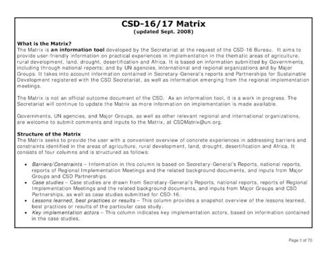 Pdf Csd 16esasustdevcsdcsd17sept08matrix