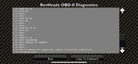 OBD Communication Issue RPM Or Speed Not Supported Unable To Perform Simulation R OBD