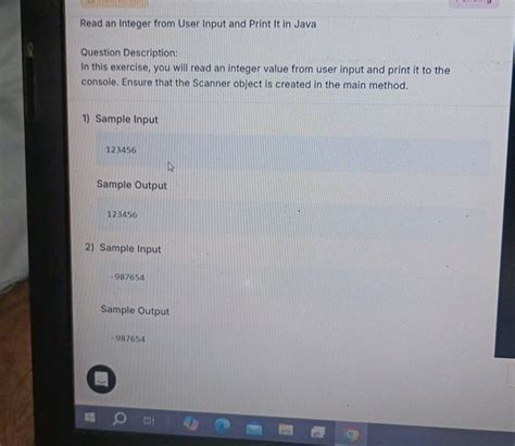 Read An Integer From User Input And Print It Studyx