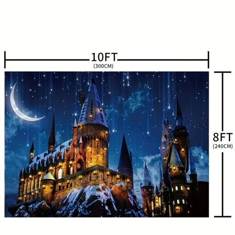Magic Castle Wizard Themed Birthday Party Background Temu