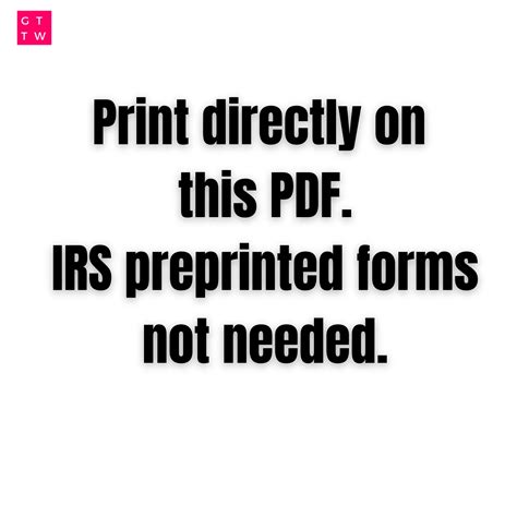 1099 Nec Editable Pdf Fillable Template 2025 With Print And Clear