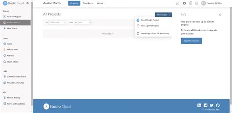 Como rodar o R na nuvem Google Colab e RStudio Cloud Análise Macro