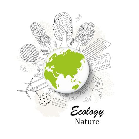 Premium Vector Ecology Concept Environmentally Friendly World
