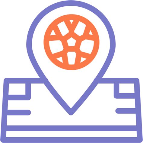 Map Point Generic Outline Color Icon