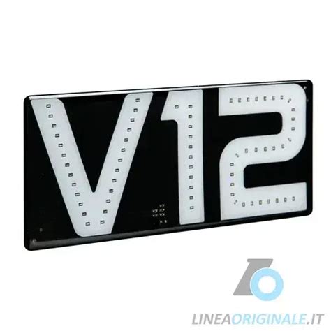 Emblemav12luce Led Bianca Linea Originale