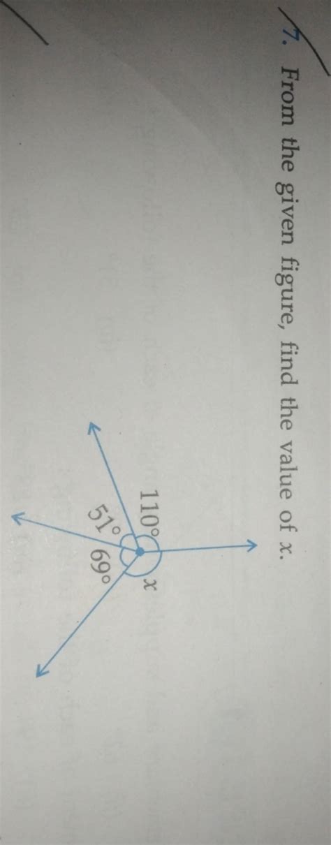 From The Given Figure Find The Value Of X Filo