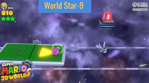 Super Mario 3d World World Star 9 Cosmic Cannon Cluster Green Stars
