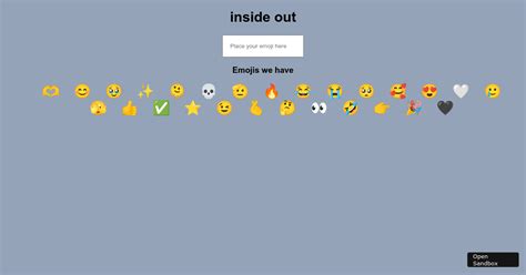 emoticon interpreter codesandbox